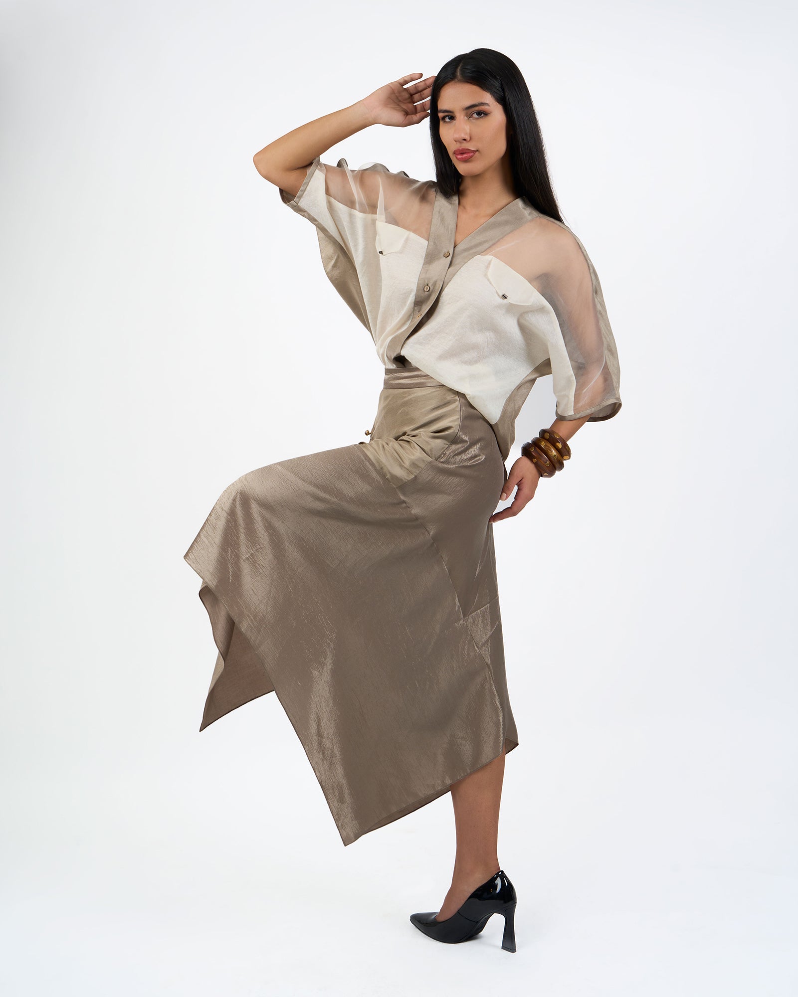 Sheer Luxe Shirt – divyajainstudio