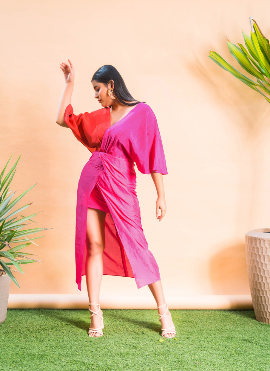 3 Color Eclectic Dress – divyajainstudio