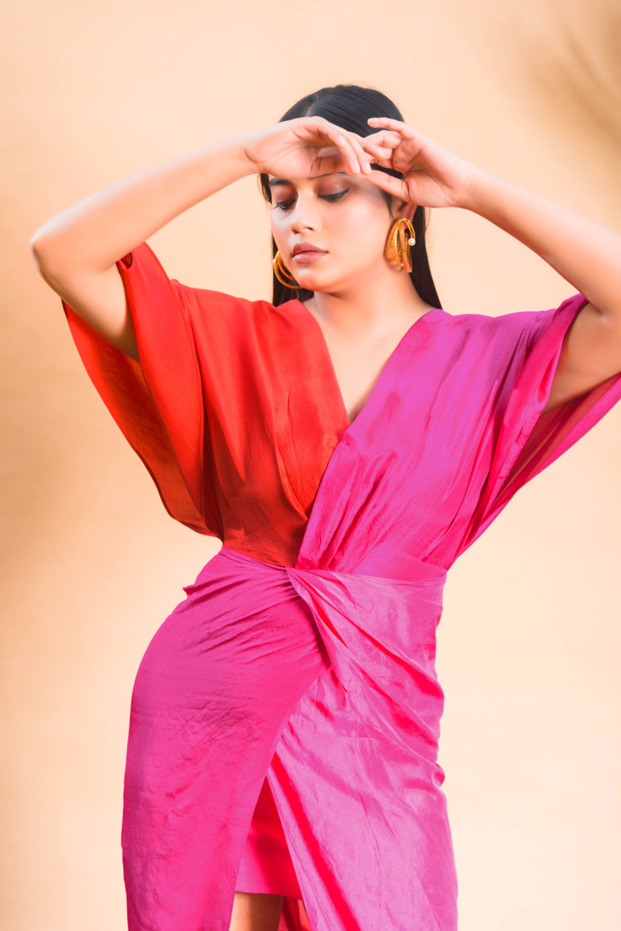 3 Color Eclectic Dress – divyajainstudio